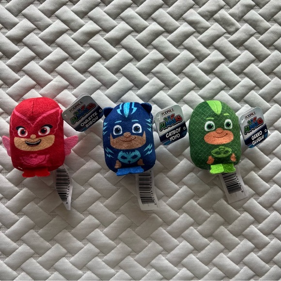 Podpals | Toys | Nwt Pj Masks Catboy Gekko Owlette 3 Mini Plush Lot ...